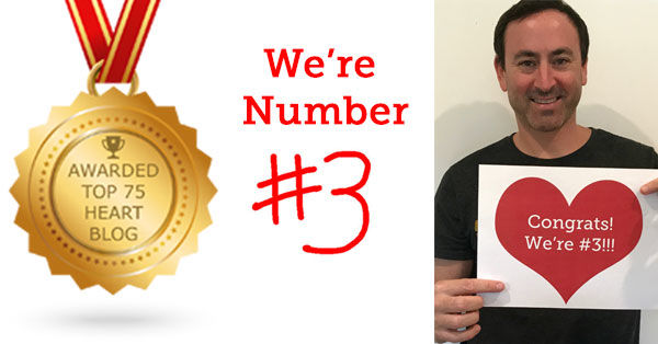 We’re #3 On FeedSpot’s Top Heart Blogs!