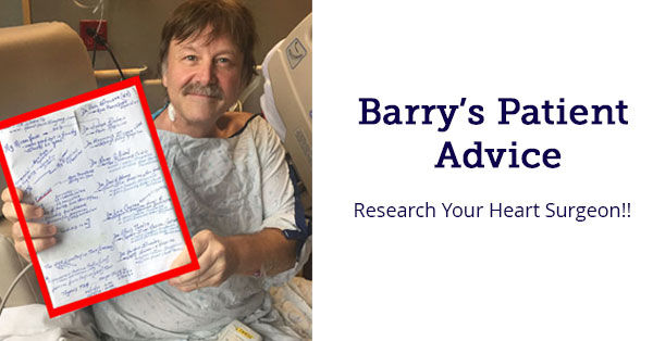 Barry's Patient Advice: Find The Best Heart Surgeon for You!